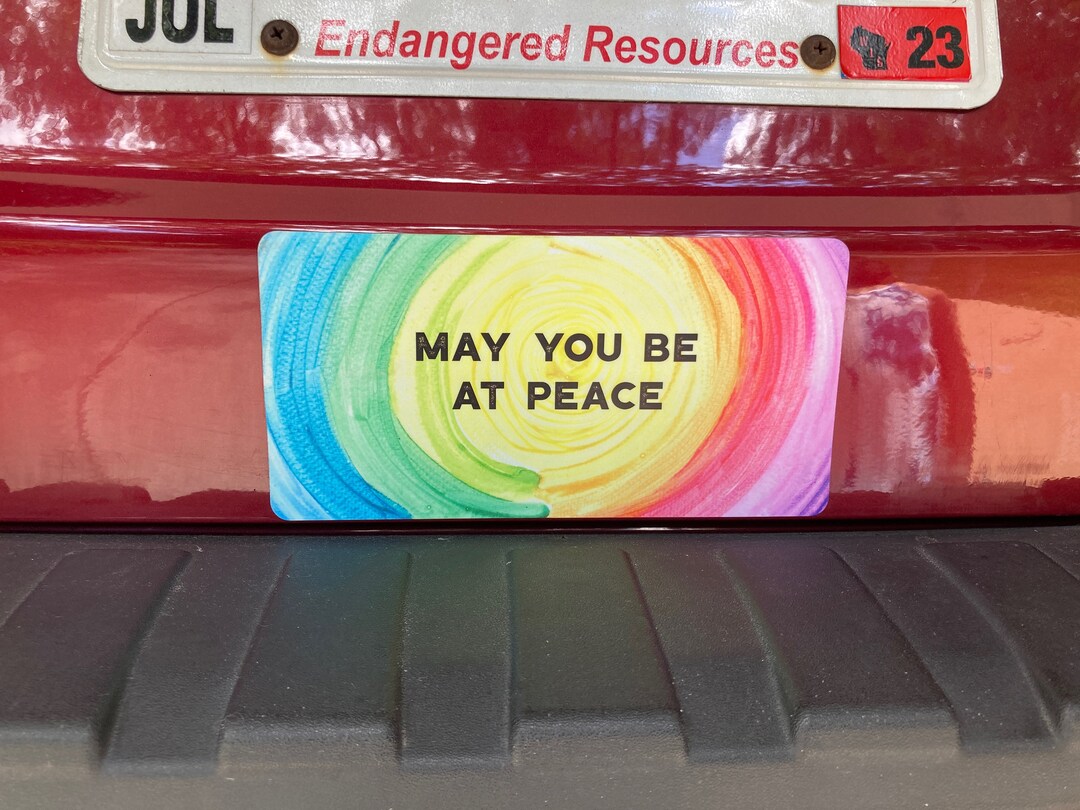 May You Be at Peace Bumper Sticker - Etsy