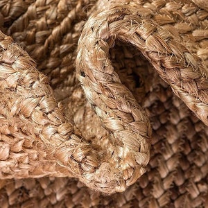 Hand Braided Red Jute Rug, Handmade Area Rug, Outdoor Garden Red Rug ...