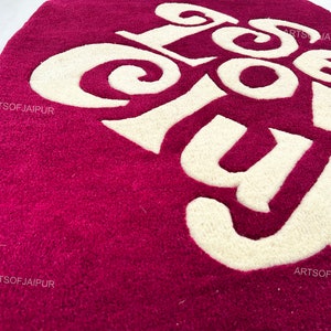 Heart Shape Rug Tufted Rug Self Love Club Handmade Rug Heart Shaped ...