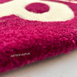 Heart Shape Rug Tufted Rug Self Love Club Handmade Rug Heart Shaped ...