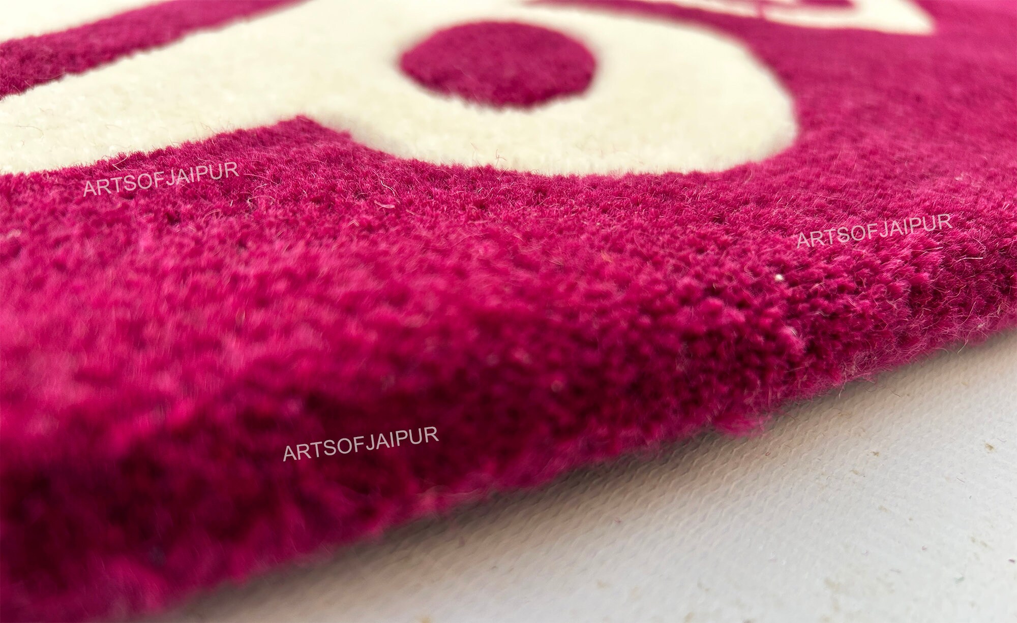 Heart Shape Rug Tufted Rug Self Love Club Handmade Rug Heart Shaped ...