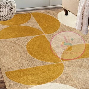 Handmade Jute Rug Yellow Jute Rug Indian Jute Rug Braided Jute - Etsy