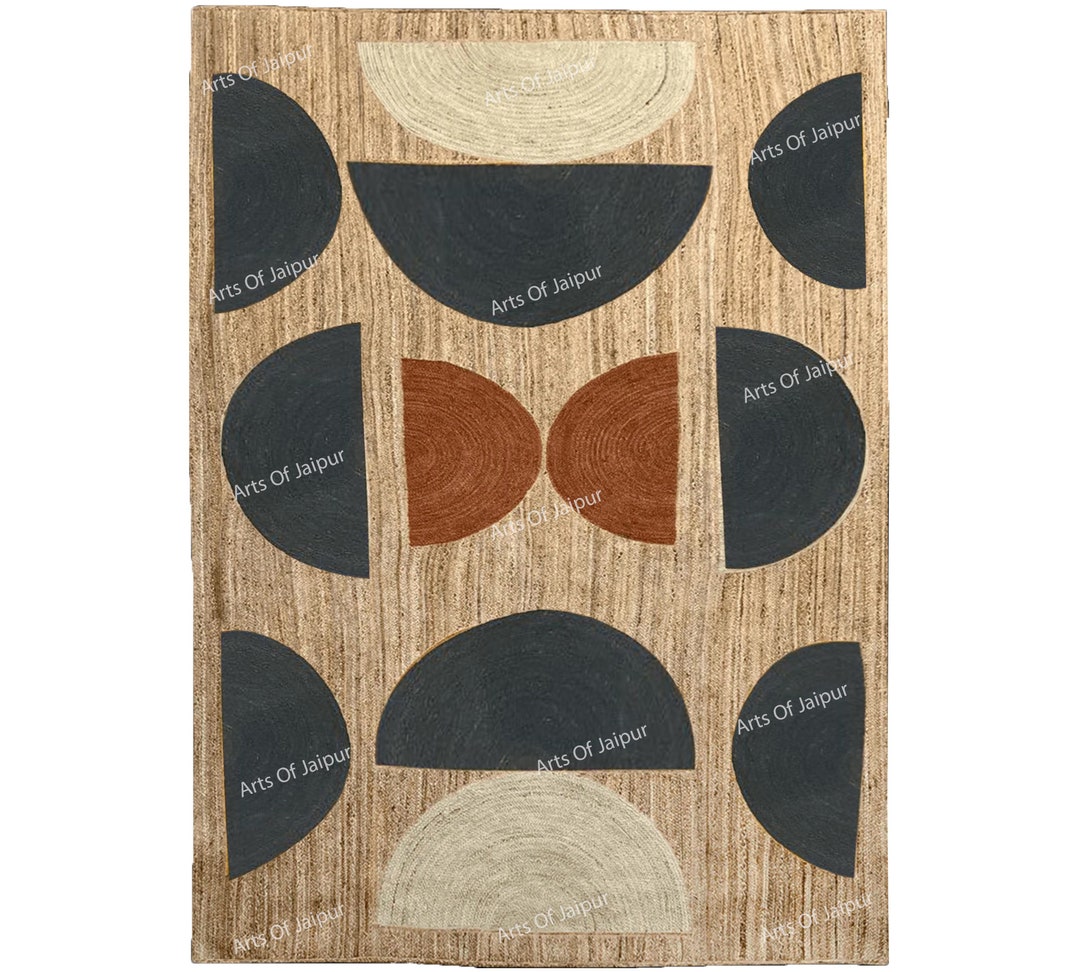 Hand Braided Jute Rug Indian Jute Rug Latest Design Rugs Black - Etsy