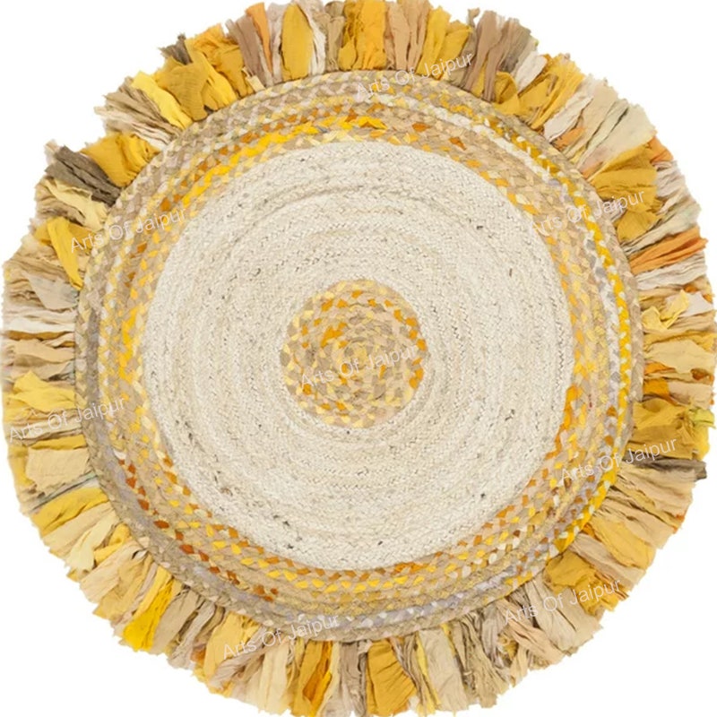 Round Boho Rug - Etsy
