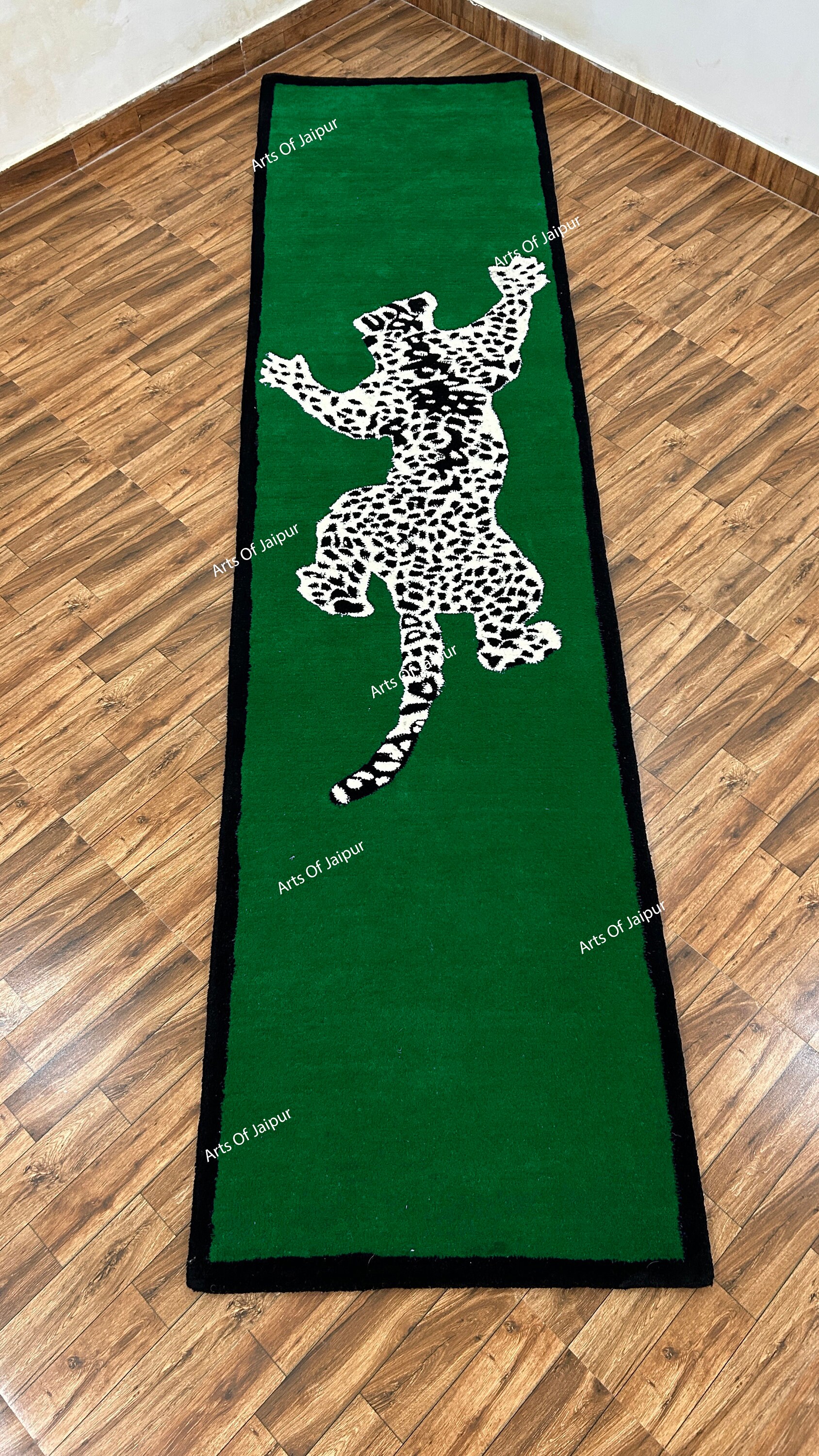 Animal Print Runner Rug New Zealand Wool Tufted Area Rug for Halloween ...