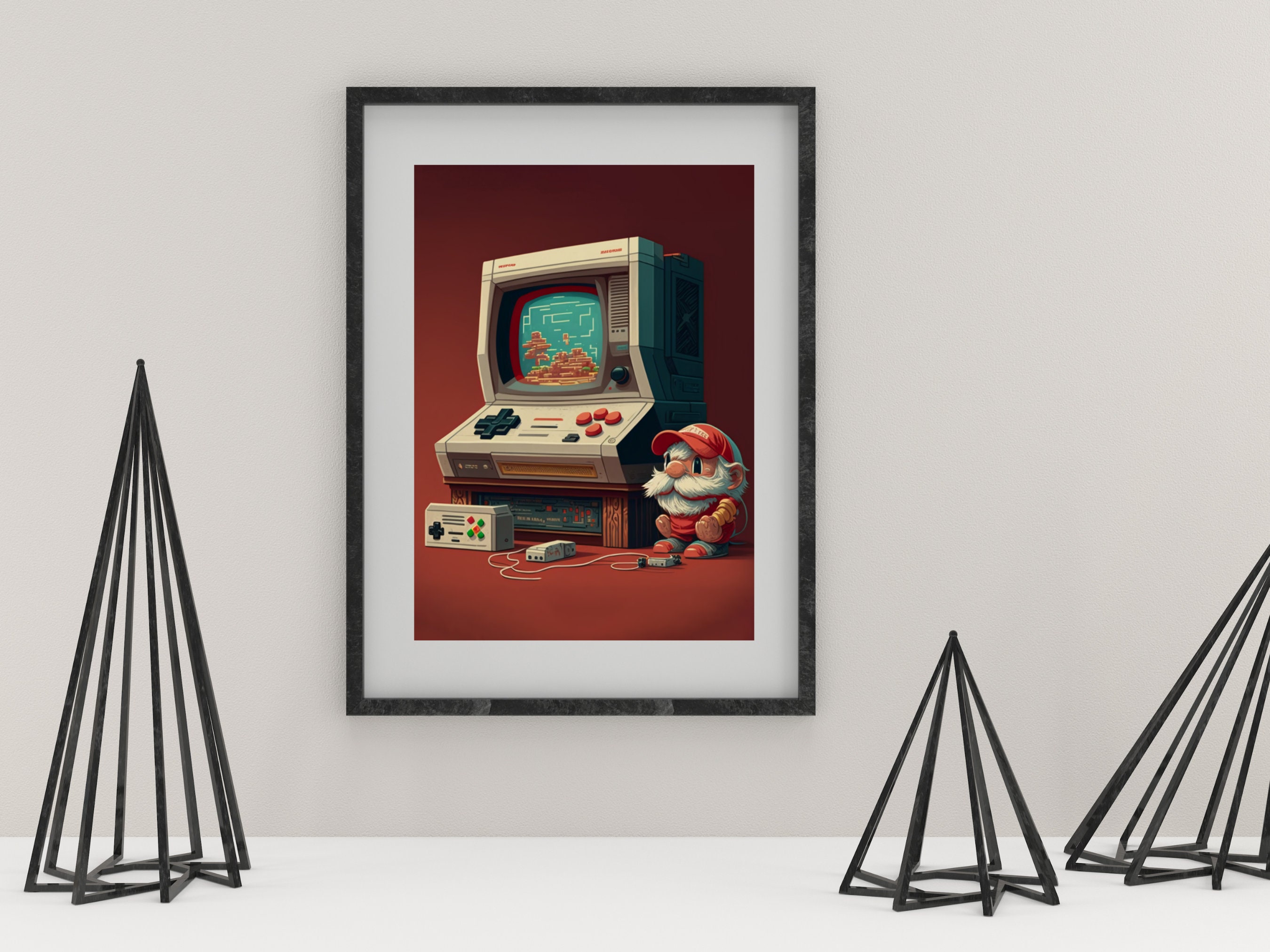 Retro Gaming Wall Art, Game Room Decor, Gamer Gift, Printable Retro ...