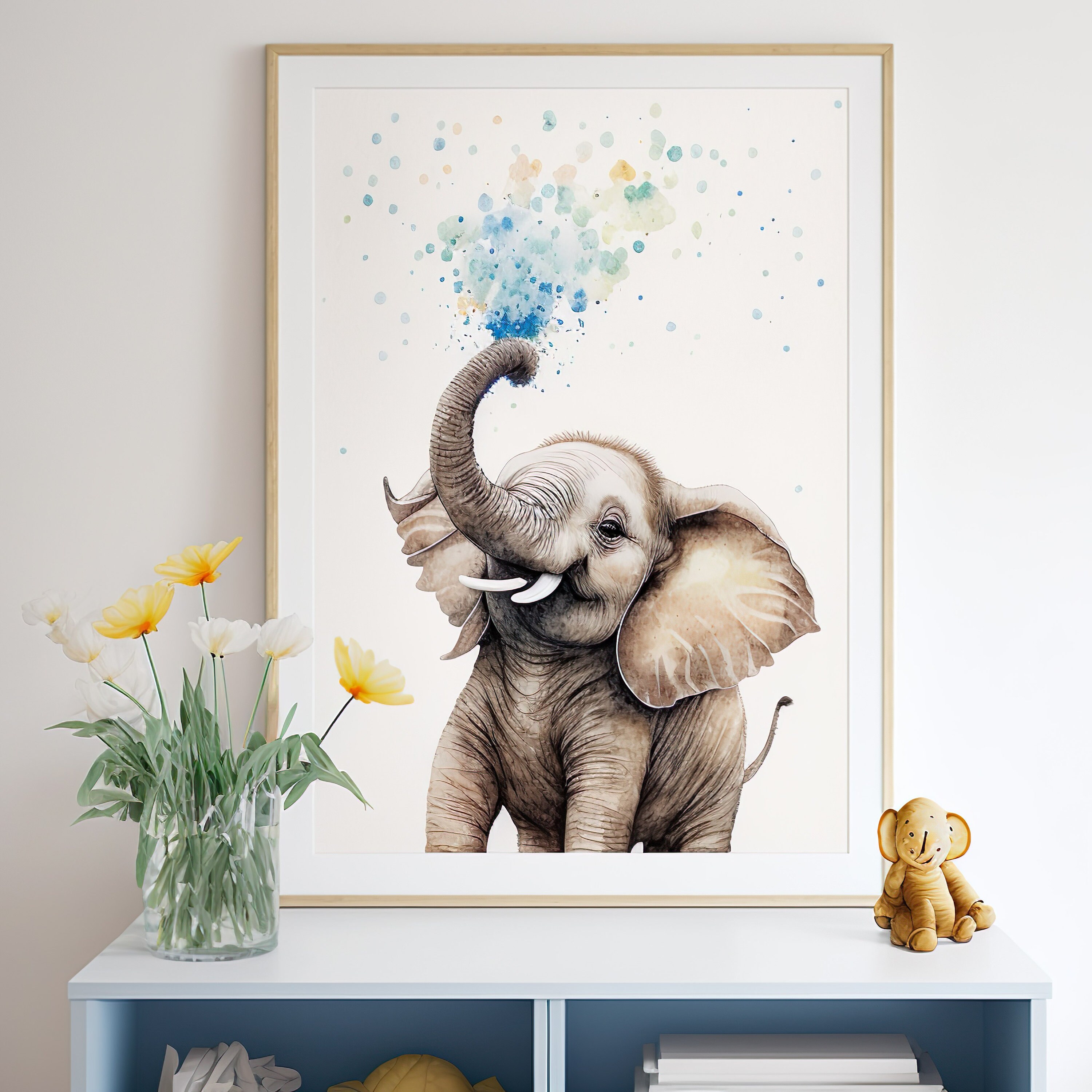 Baby Elephant Prints For Nursery at Andrew York blog