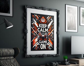 20 Gaming Wall Art, Gaming Room Decor, Gaming Controller PNG, Printable ...