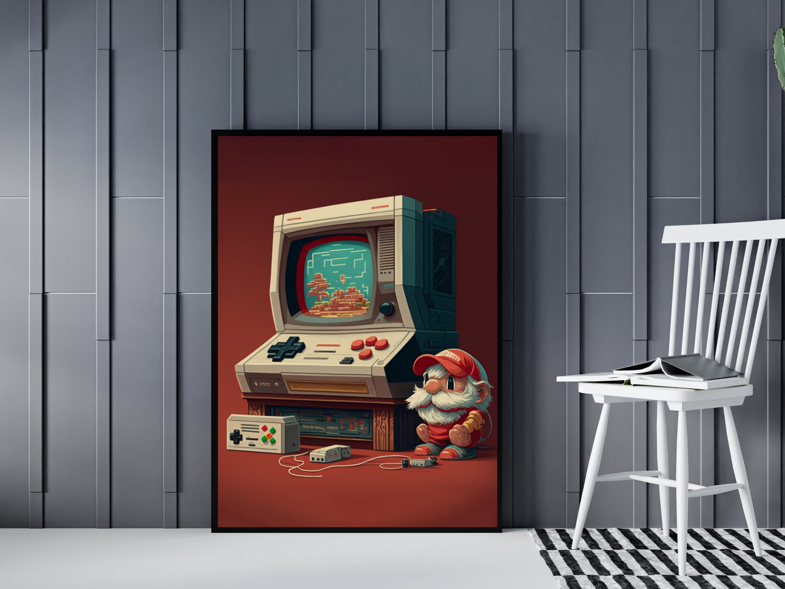 Retro Gaming Wall Art, Game Room Decor, Gamer Gift, Printable Retro ...