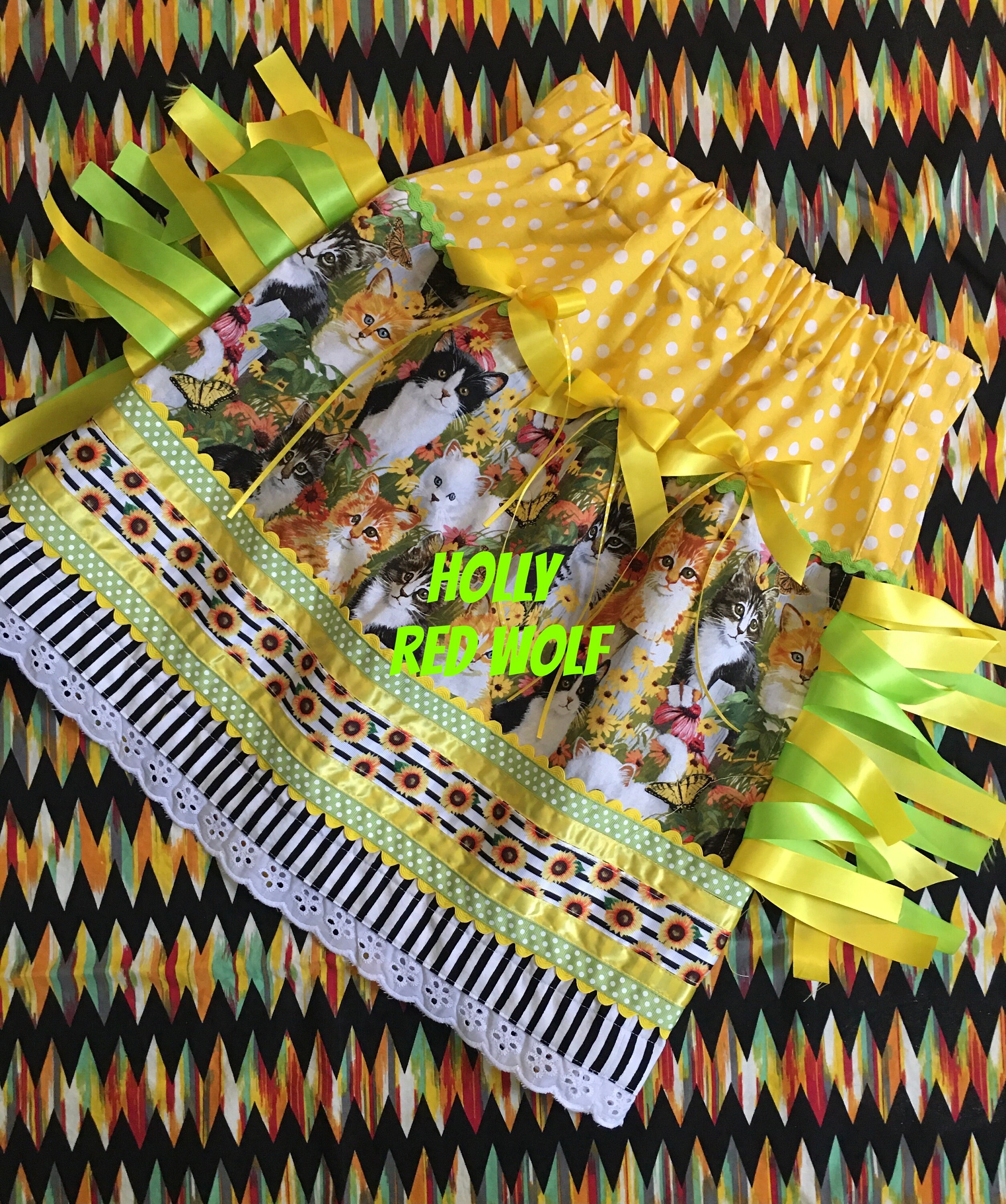 Little Girls Ribbon Skirt - Etsy