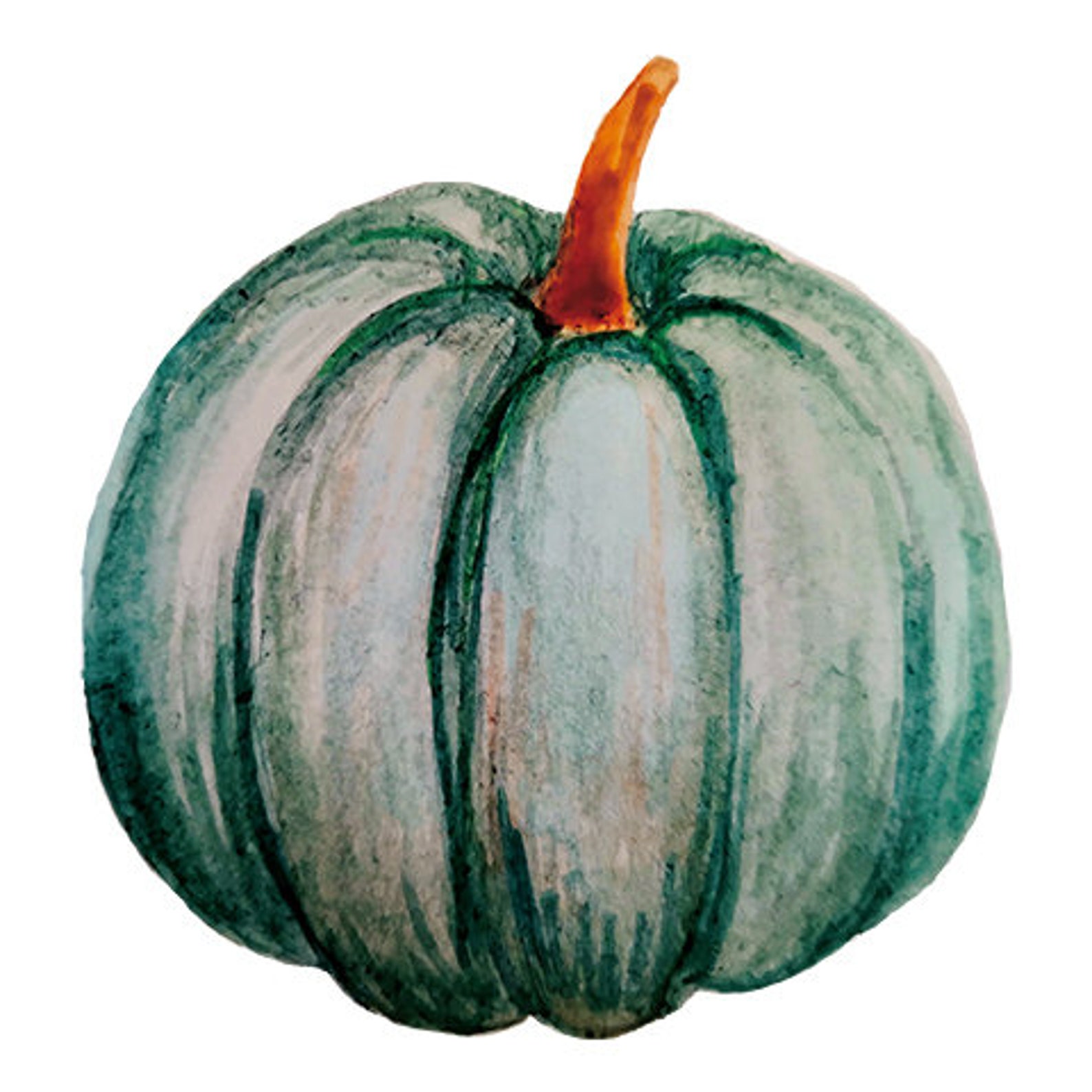 Set of 4 Watercolor Clipart Pumpkins in Different Colors - Etsy