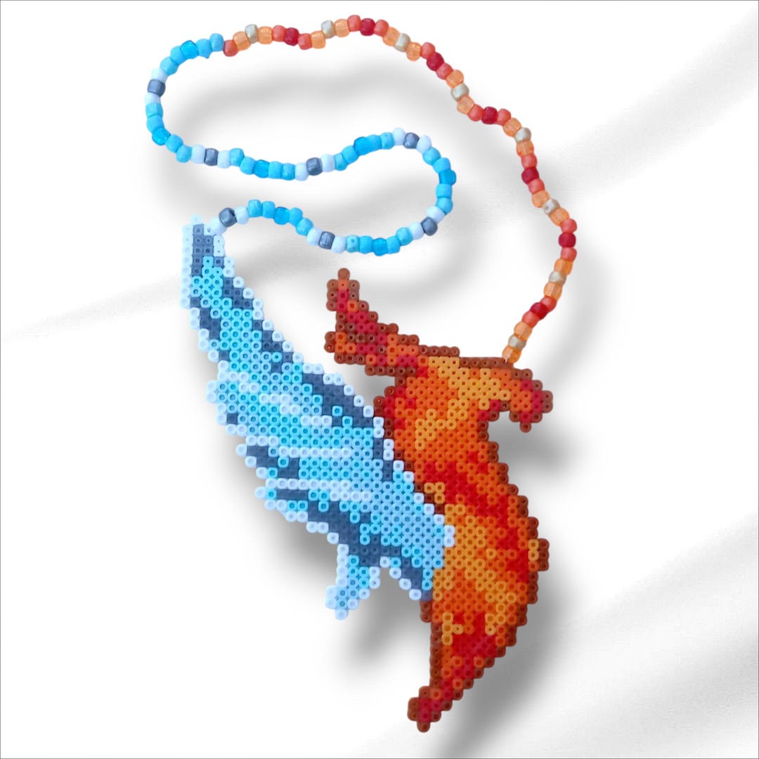 Illenium Fire & Ice Perler Bead Rave Kandi Necklace - Etsy