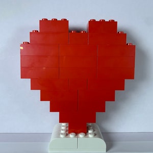 Lego Heart Custom Set | Lego Gift | Couples Gift | Genuine Lego Pieces ...