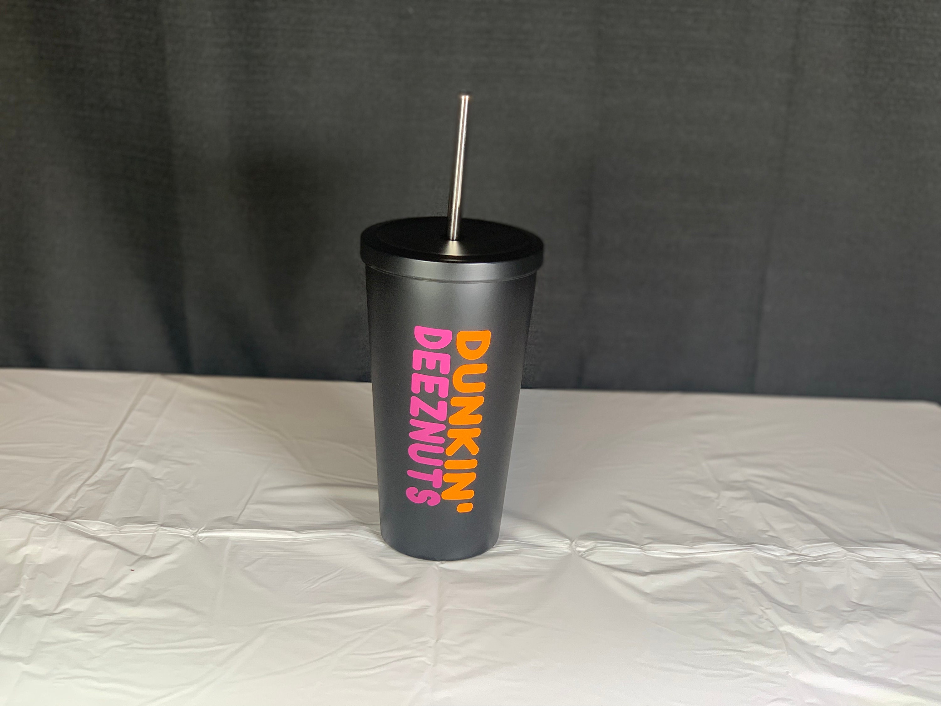 Dunkin Deez Nuts Bundle BLACK Dunkin' Shirt Coffee Cup - Etsy