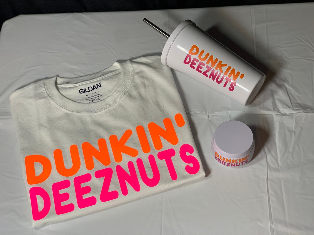 Dunkin Deez Nuts Bundle WHITE | Dunkin' Shirt | Coffee Cup | Dunkin ...