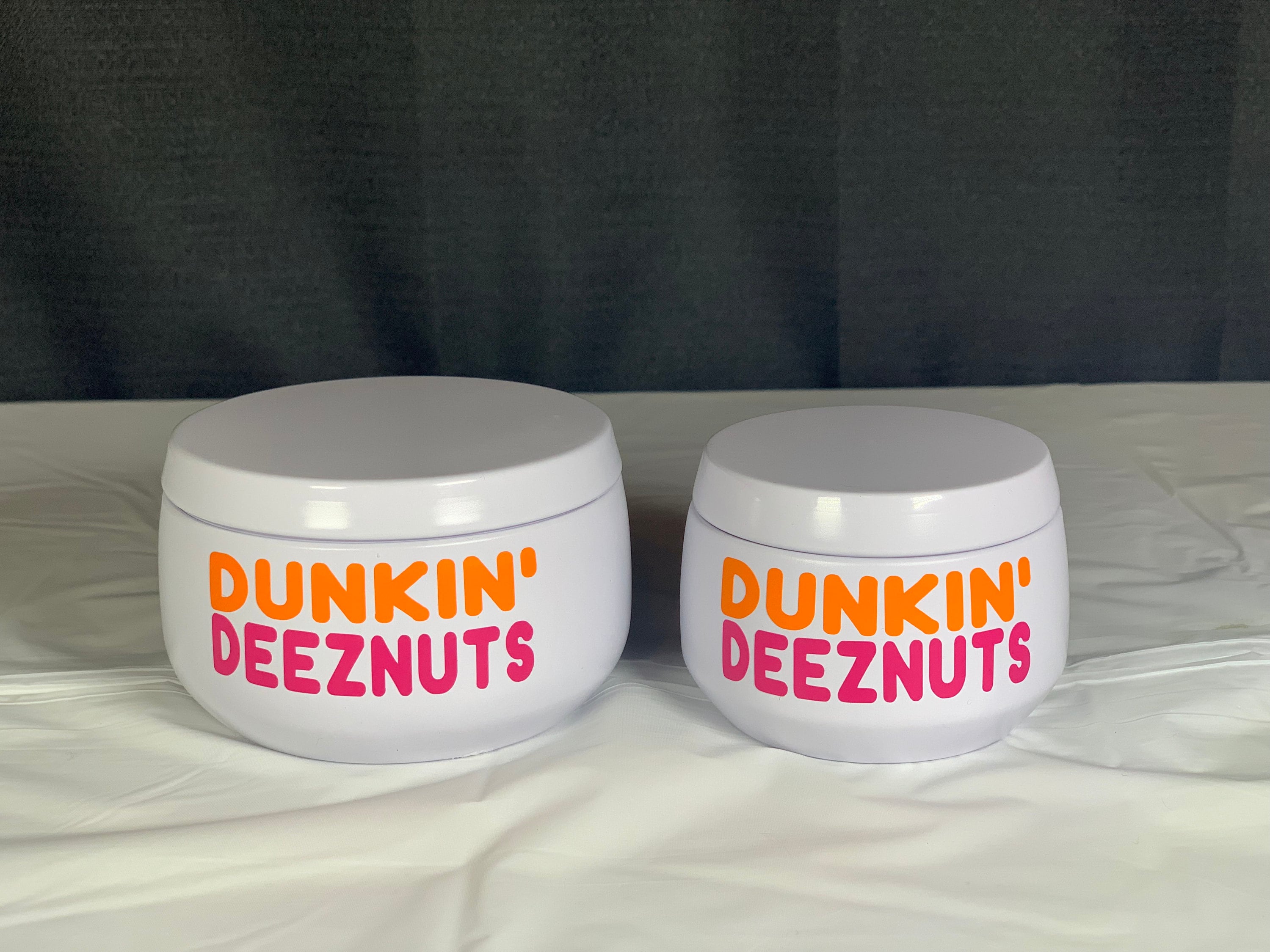 Dunkin Deez Nuts Bundle WHITE | Dunkin' Shirt | Coffee Cup | Dunkin' 18oz Tumbler | Personalized ...