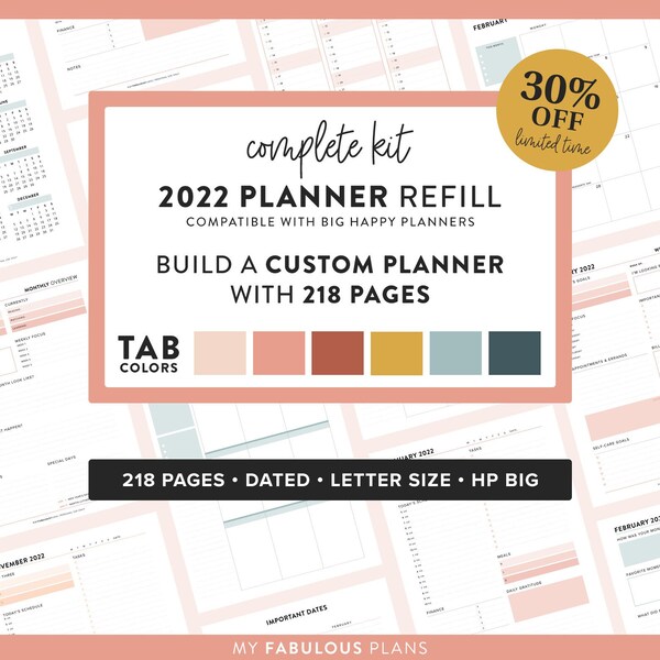 Happy Planner Refill - Etsy