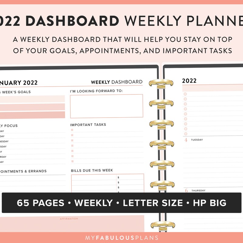 Planner Layout - Etsy