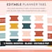 Printable Divider Tabs | Editable Planner Tabs | Tabs Template Foldable ...