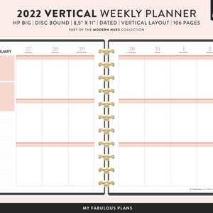 Happy Planner Big Printable Vertical Layout Weekly Planner - Etsy