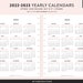 Big Happy Planner Printable Yearly Overview Mini Calendars Yearly ...