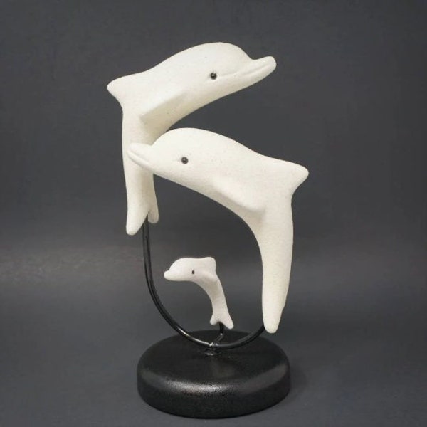 Concrete Dolphin Statue - Etsy