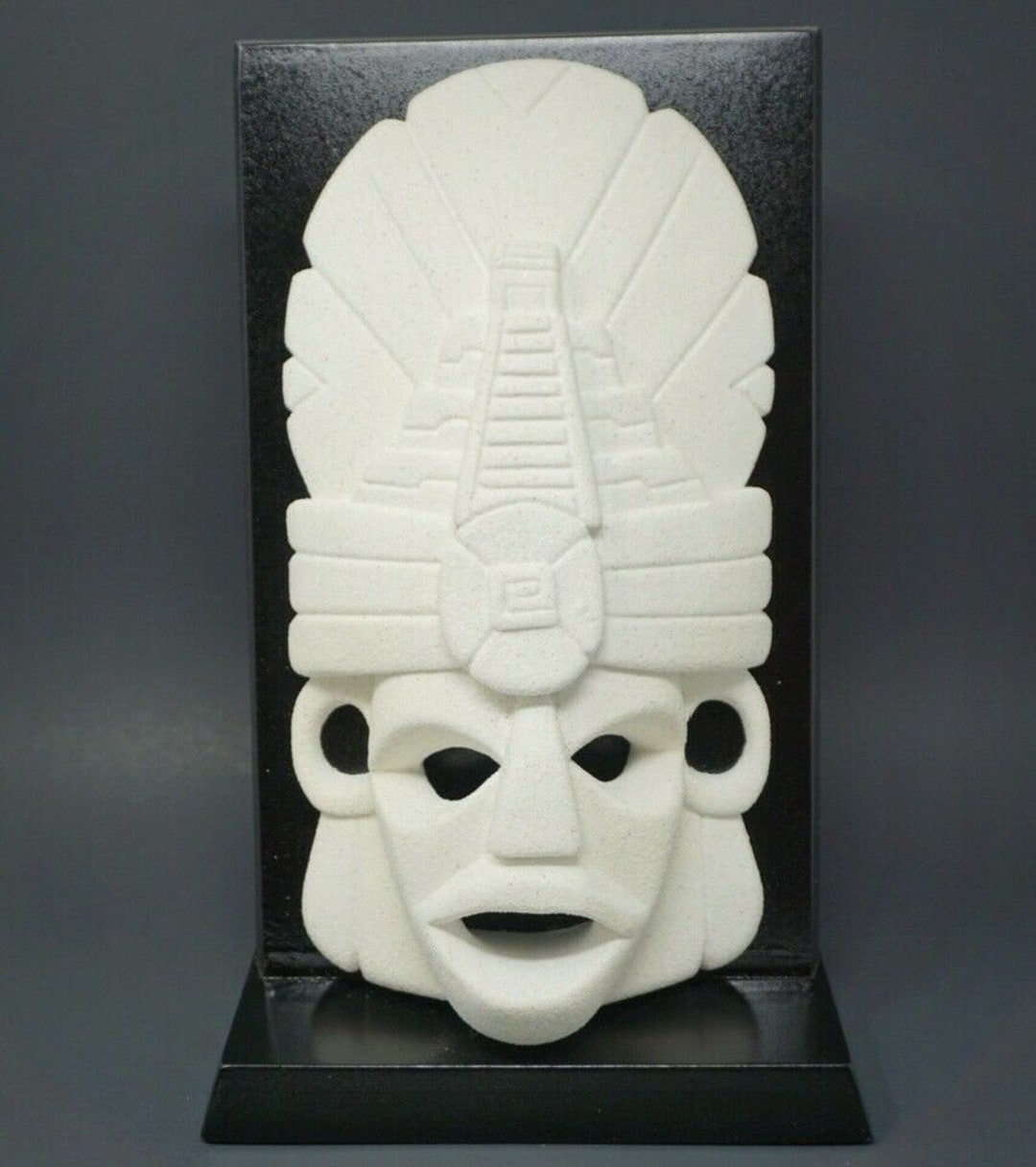 Aztec/mayan Warrior Mask Sculpture - Etsy