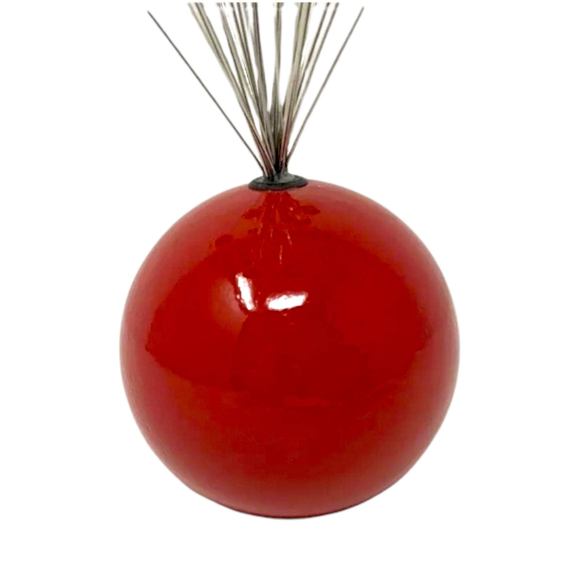 MCM Space Age Kinetic Red Ball Wire Sculpture - Etsy