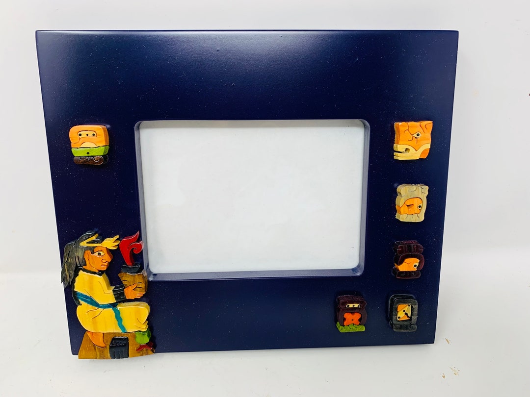 Mayan Priest 3D Picture Frame Wooden Handmade - Etsy
