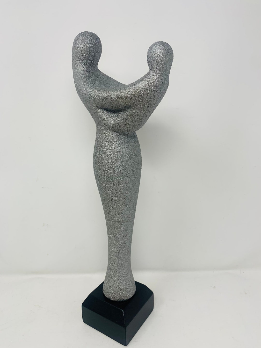 Mid Century Happy Madonna and Child Art Statue Titanium Color - Etsy