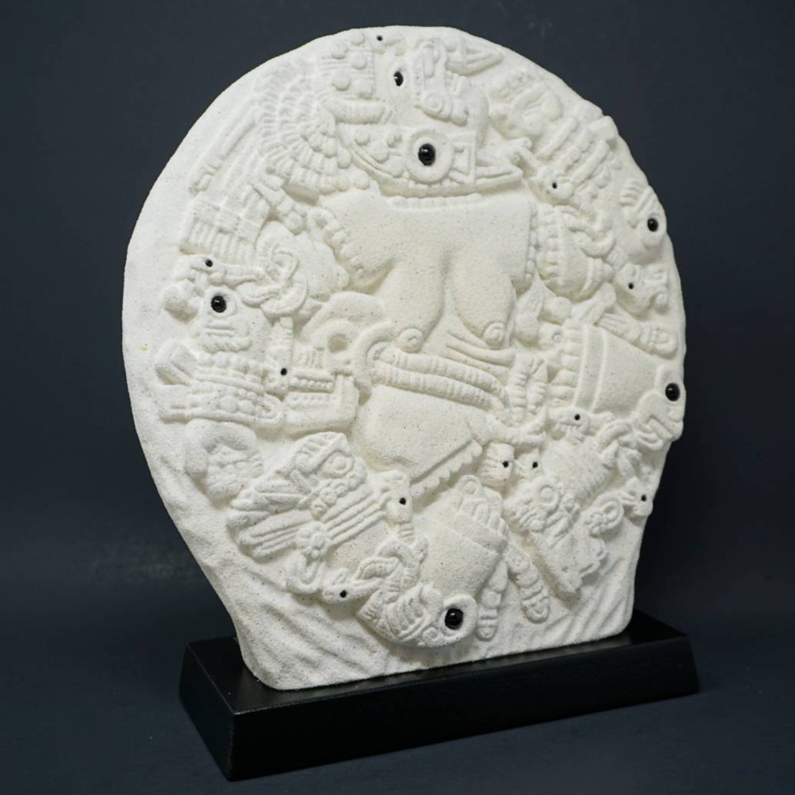 Coyolxauhqui Moon Goddes Aztec Statue - Etsy