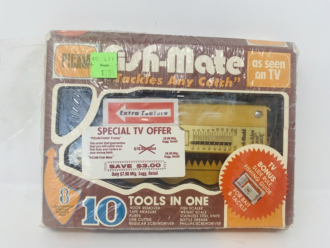 Vintage 1975 PICAM Fish-mate Fisherman's Friend Multi-tool W/slide Rule ...