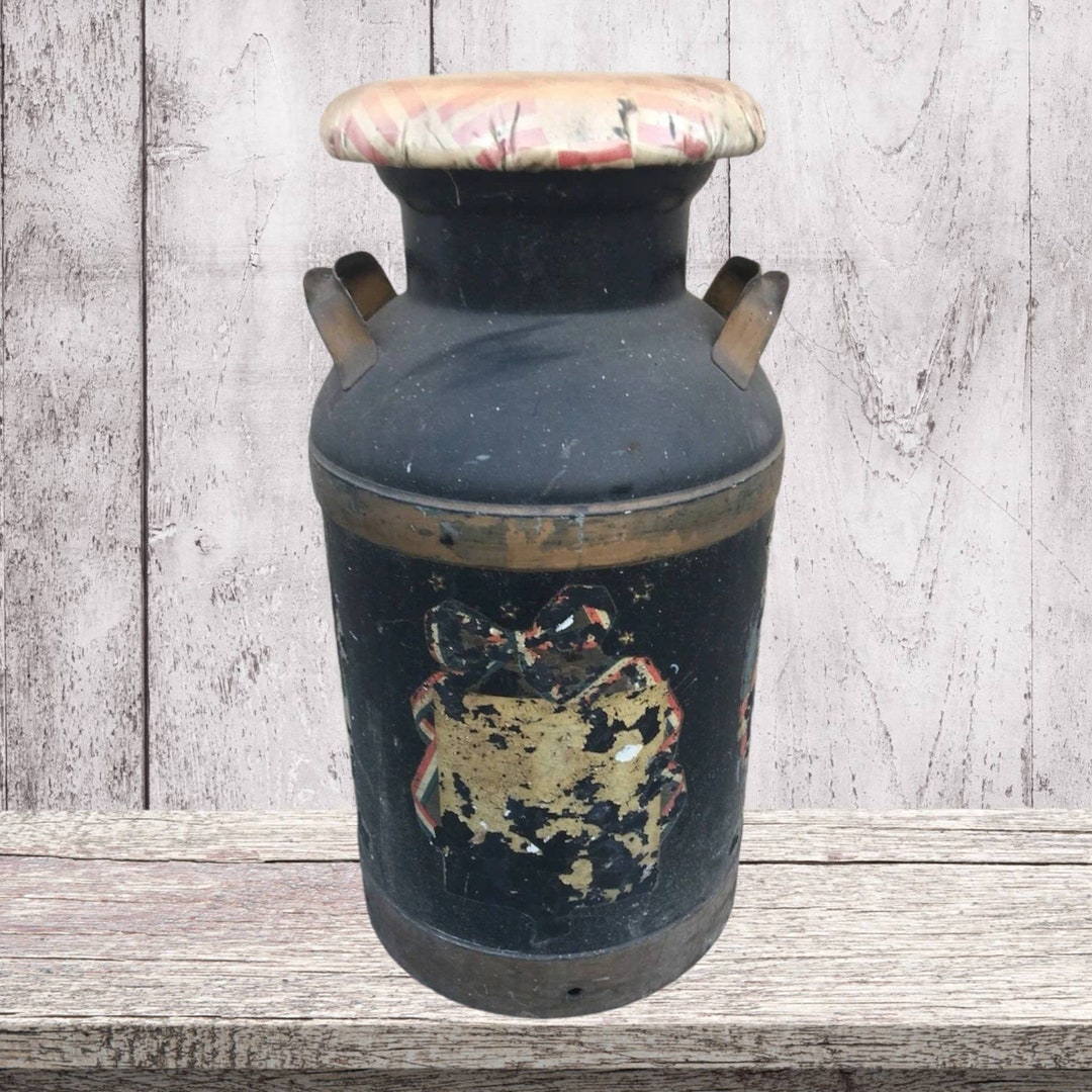 Antique Milk Container, Rustic Dairy Farm Bottle - Etsy