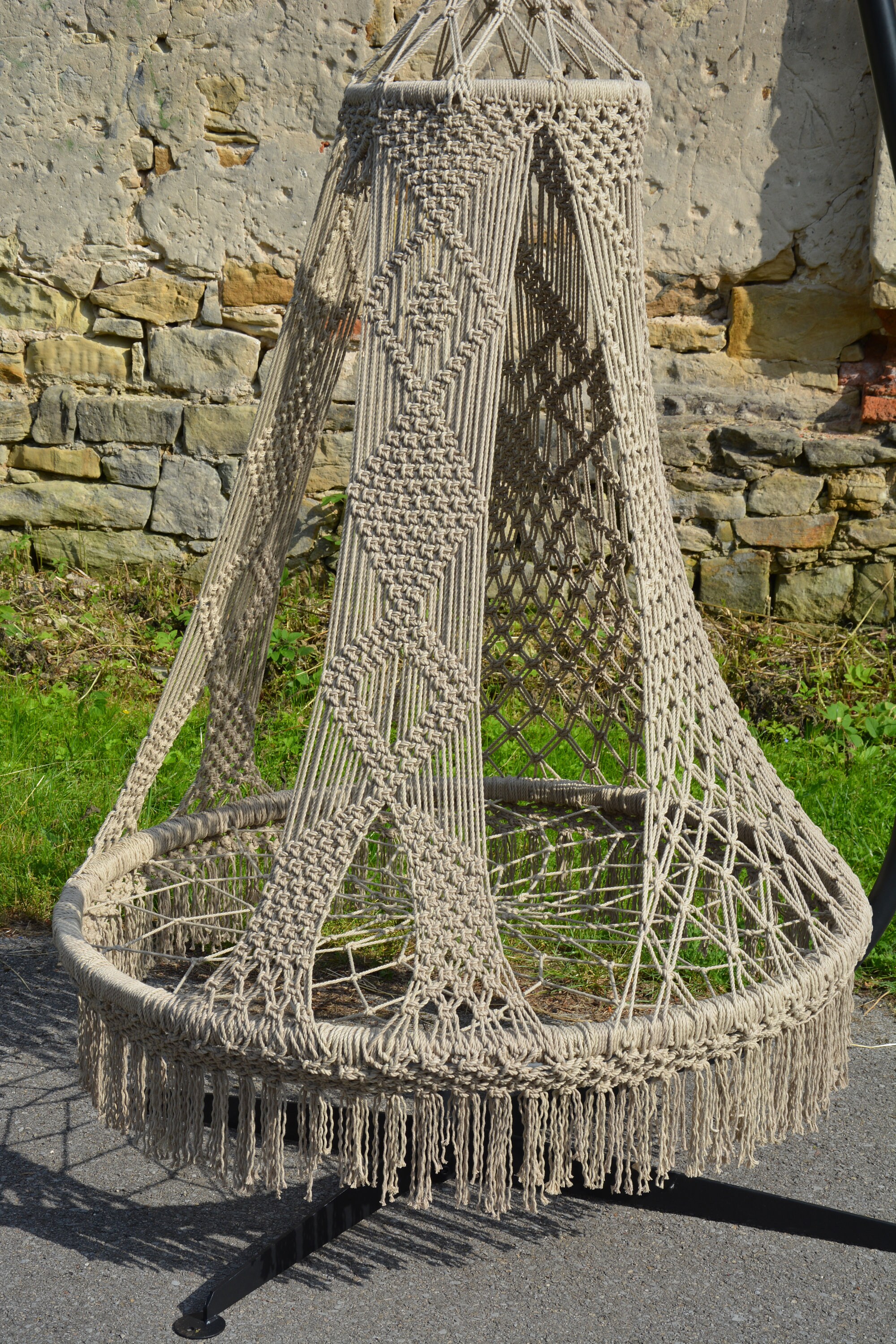 Macrame Swing Chair Macrame Hammock Swing Bohemian Hanging - Etsy