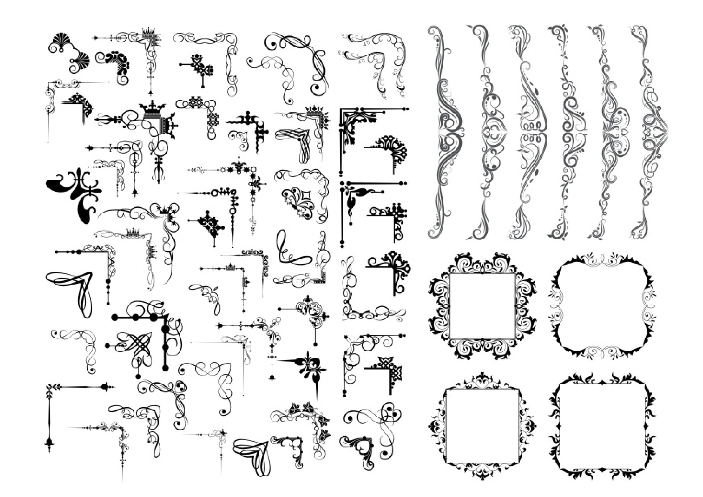 650 SVG Corner Patterns Bundle Cnc Laser Cut Engrave Vector - Etsy ...
