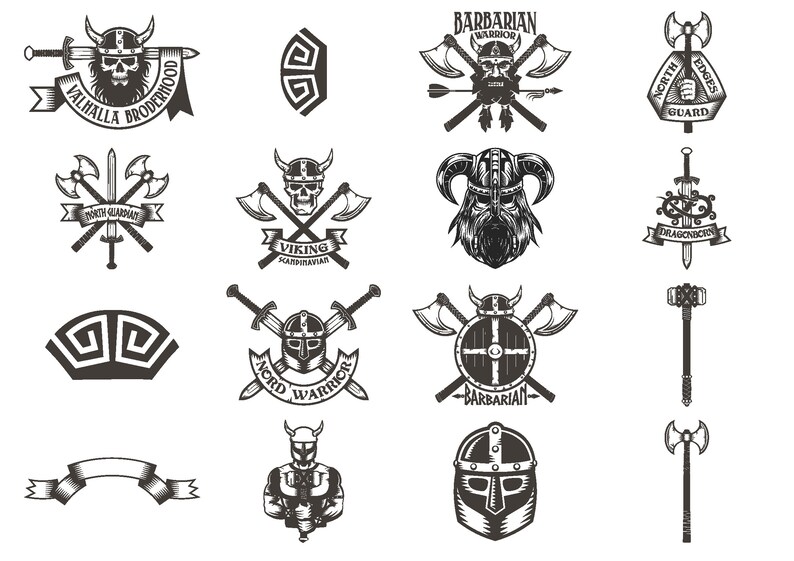 64 Vikings SVG DXF Files for Wood Laser Cut Engrave - Etsy