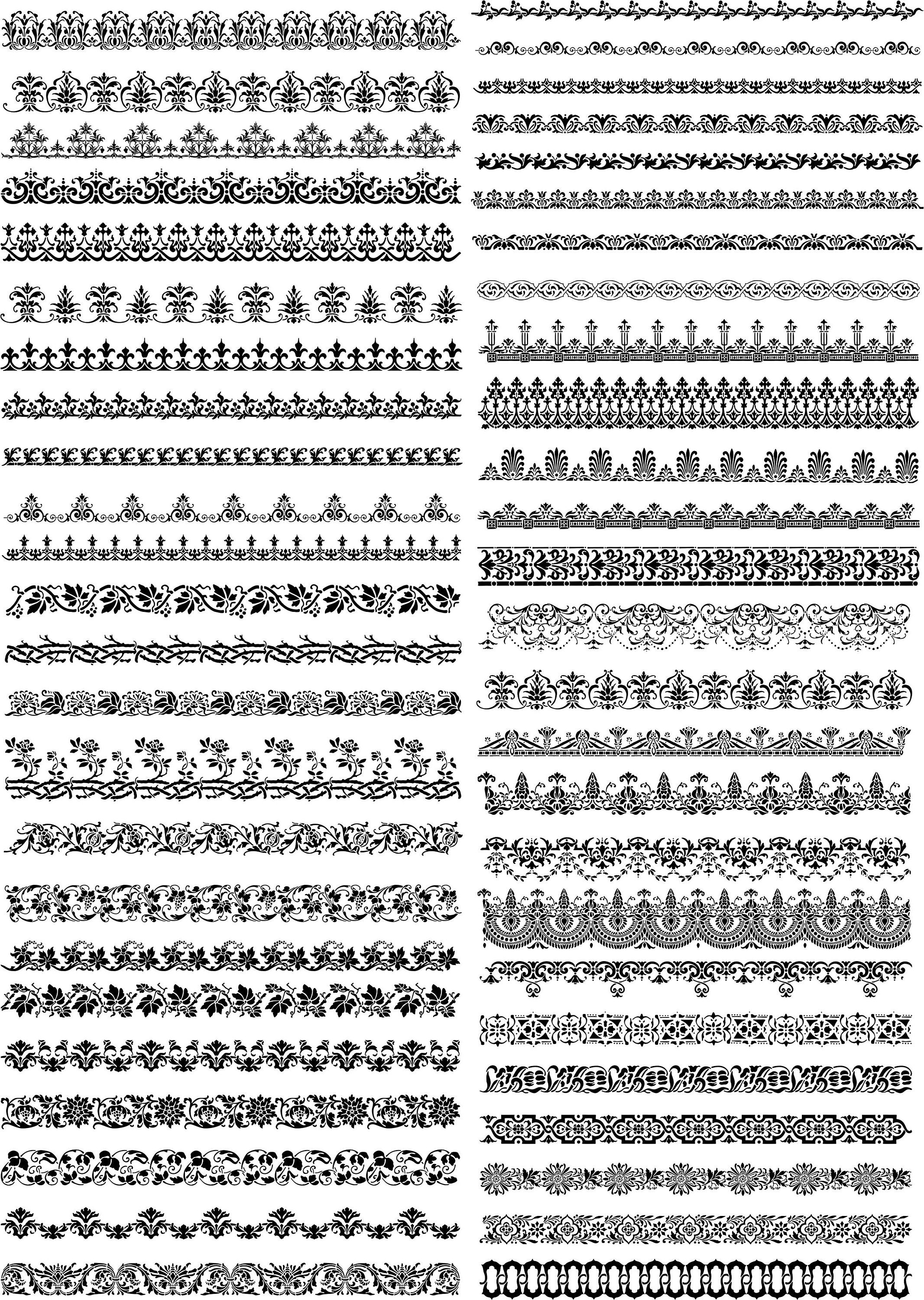 Greek Floral Border SVG Bundle – Laser Cut & Engrave Decor Frames ...