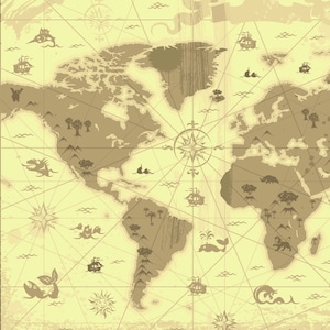 Old World Map Set SVG Cnc Laser Cut Engrave Vector File - Etsy
