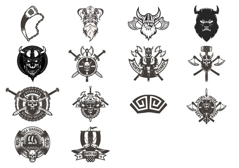 64 Vikings SVG DXF Files for Wood Laser Cut Engrave - Etsy