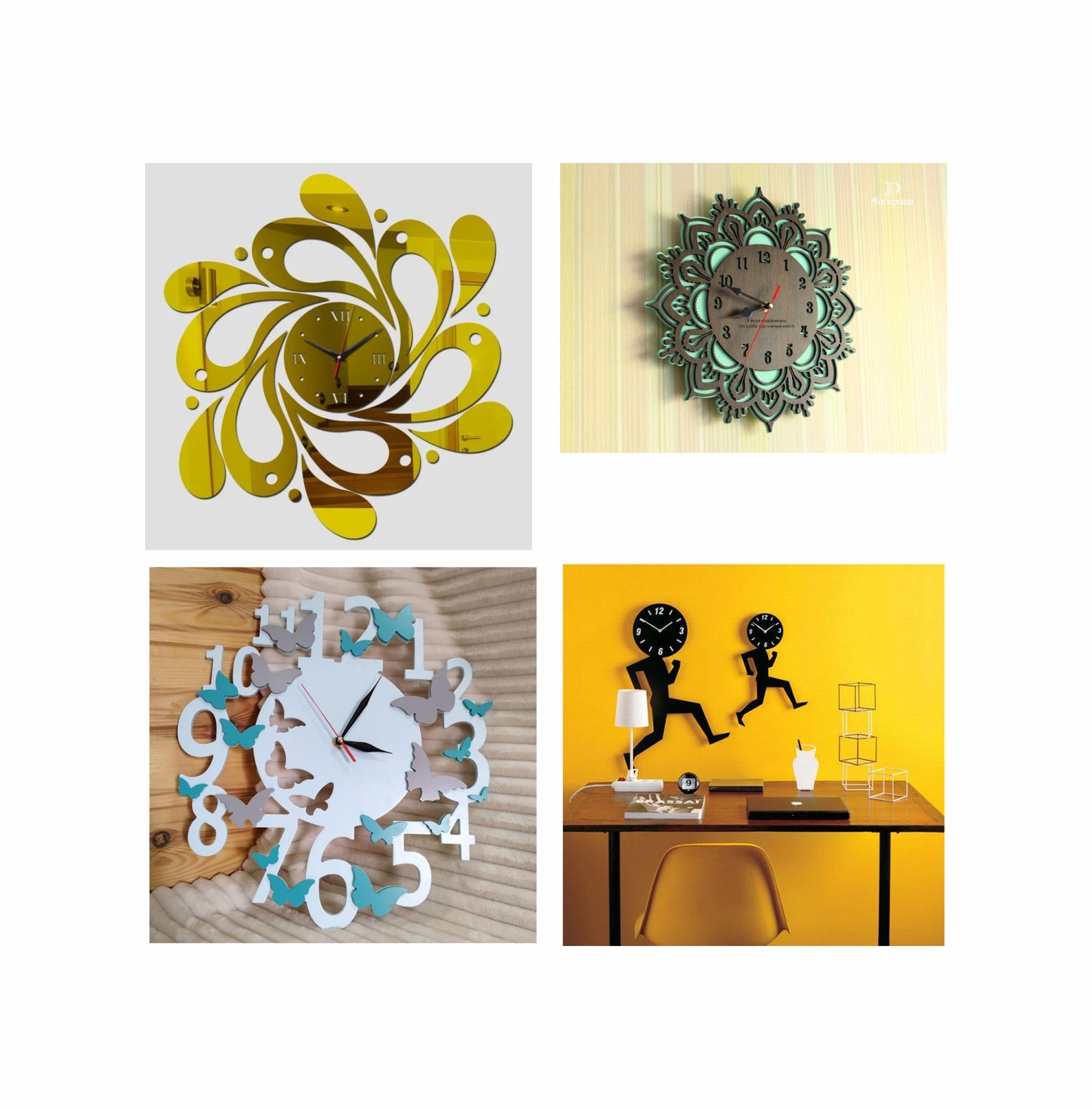 Laser Cut 41 Wall Clock Set Lightburn Art Library - Etsy