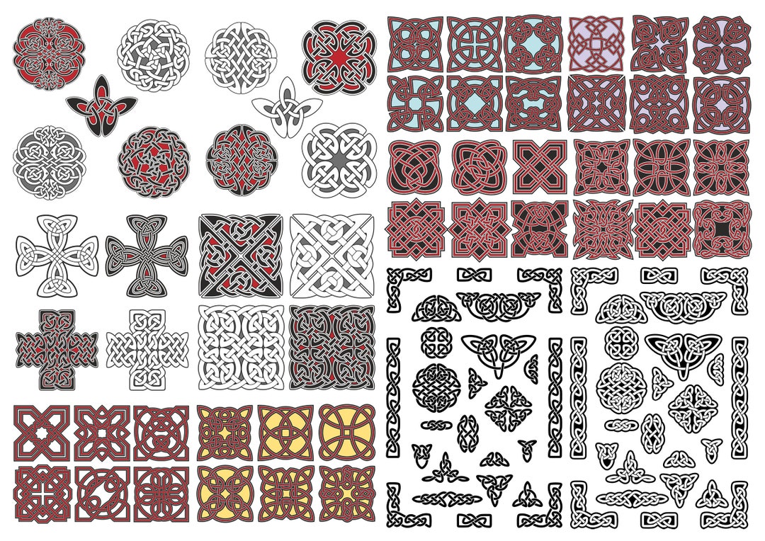 545 Celtic Ornament PNG Bundle – Laser Engraving Patterns | Decorative ...