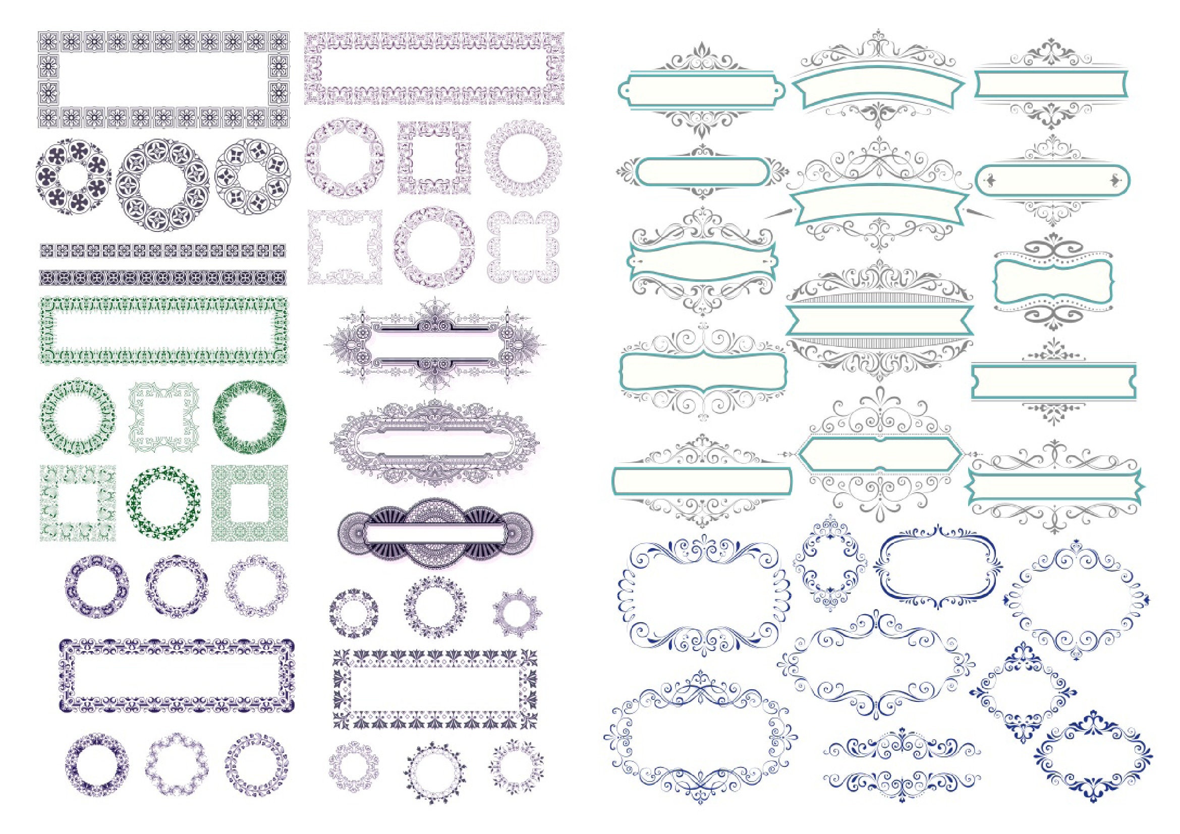 472 SVG Assorty Decor Frames Patterns Bundle Cnc Laser Cut - Etsy