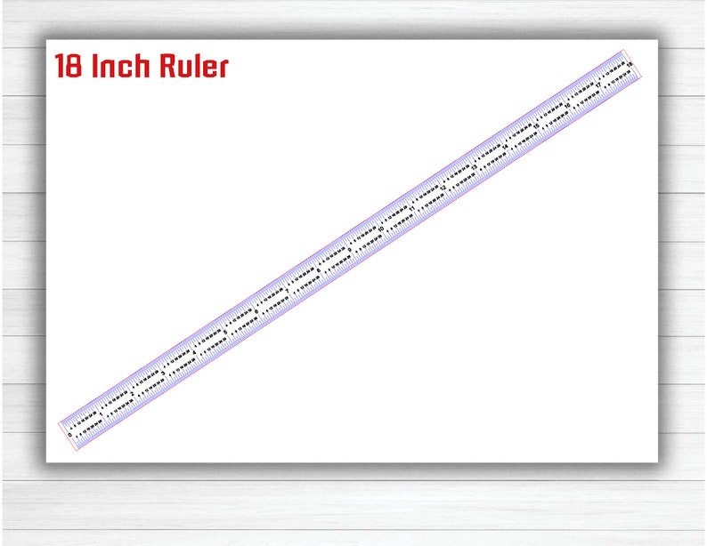 24-18-12-6 Inch Rulers SVG DXF Files for Wood Laser Cut - Etsy Australia