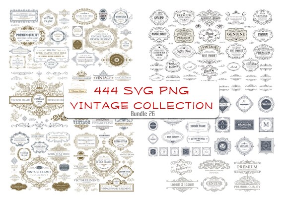 444 SVG Vintage Decor Collection Bundle Cnc Laser Cut Engrave - Etsy