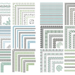 522 Svg Png Bundle Borders Frame Text Monogram Dividers Frames Art ...