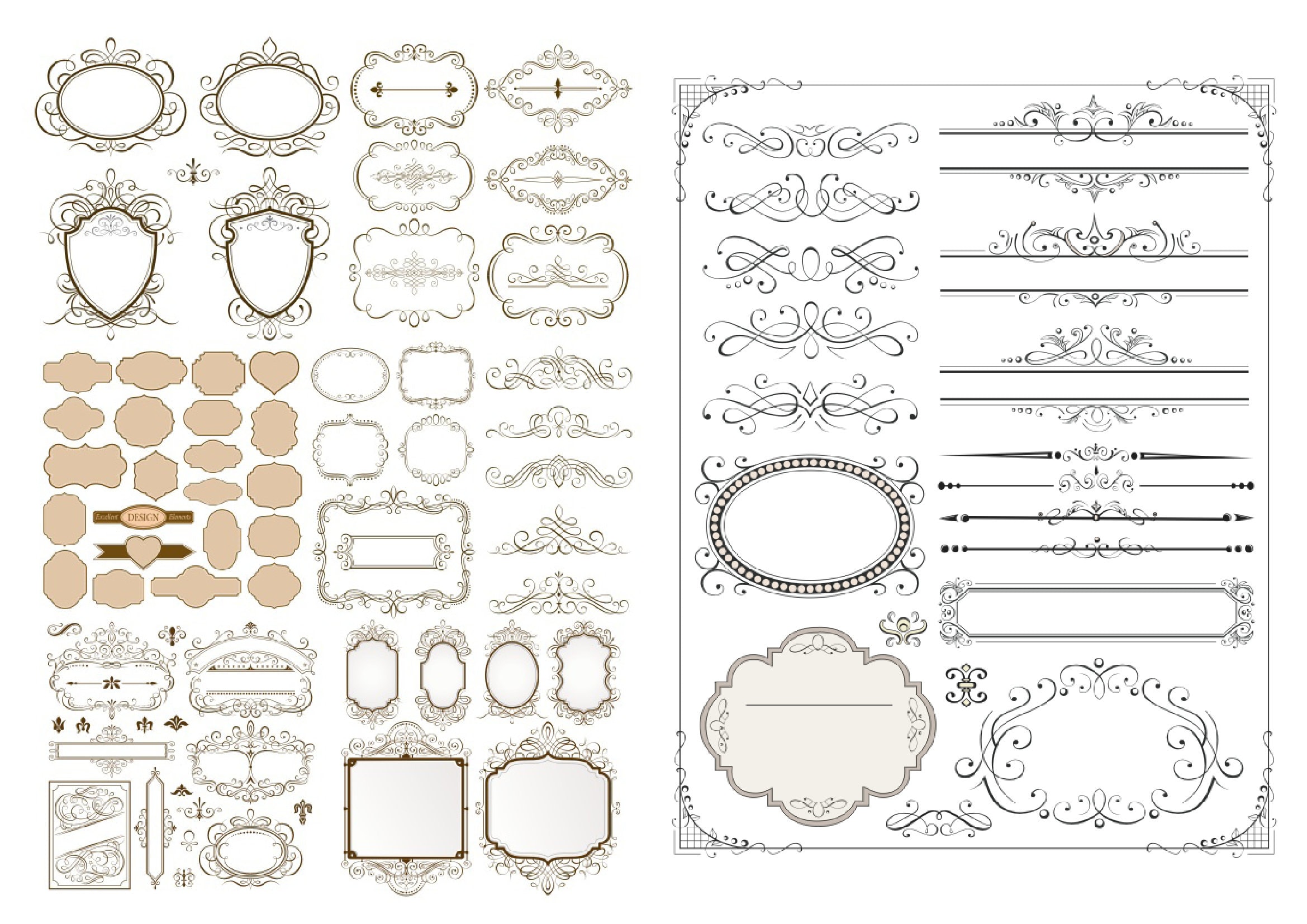 472 SVG Assorty Decor Frames Patterns Bundle Cnc Laser Cut - Etsy