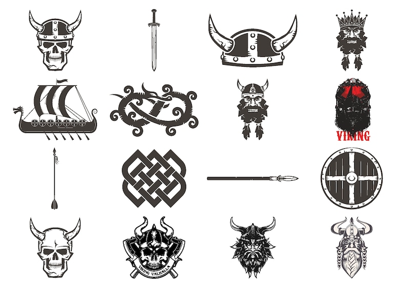 64 Vikings SVG DXF Files for Wood Laser Cut Engrave - Etsy