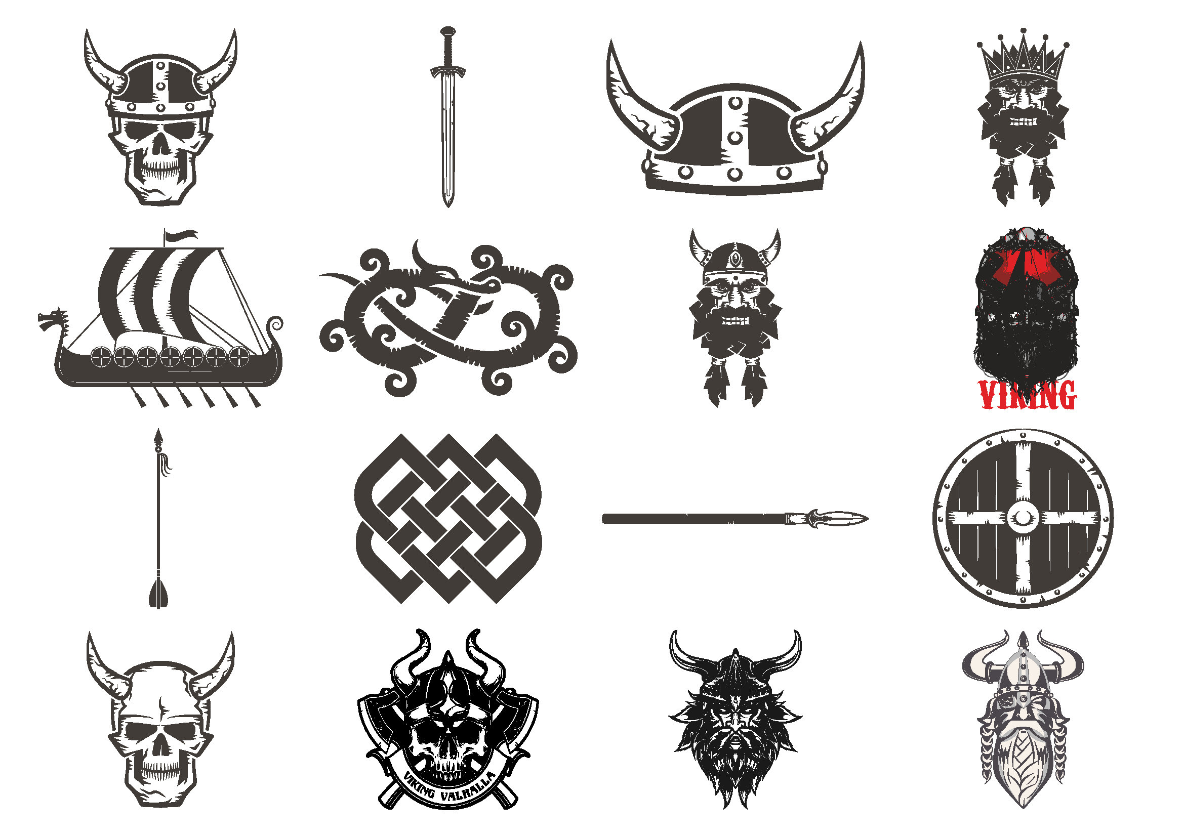 64 Vikings SVG DXF Files for Wood Laser Cut Engrave - Etsy