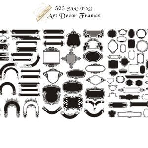 505 Svg Png Bundle Frame Elements Text Monogram Dividers Frames Art ...