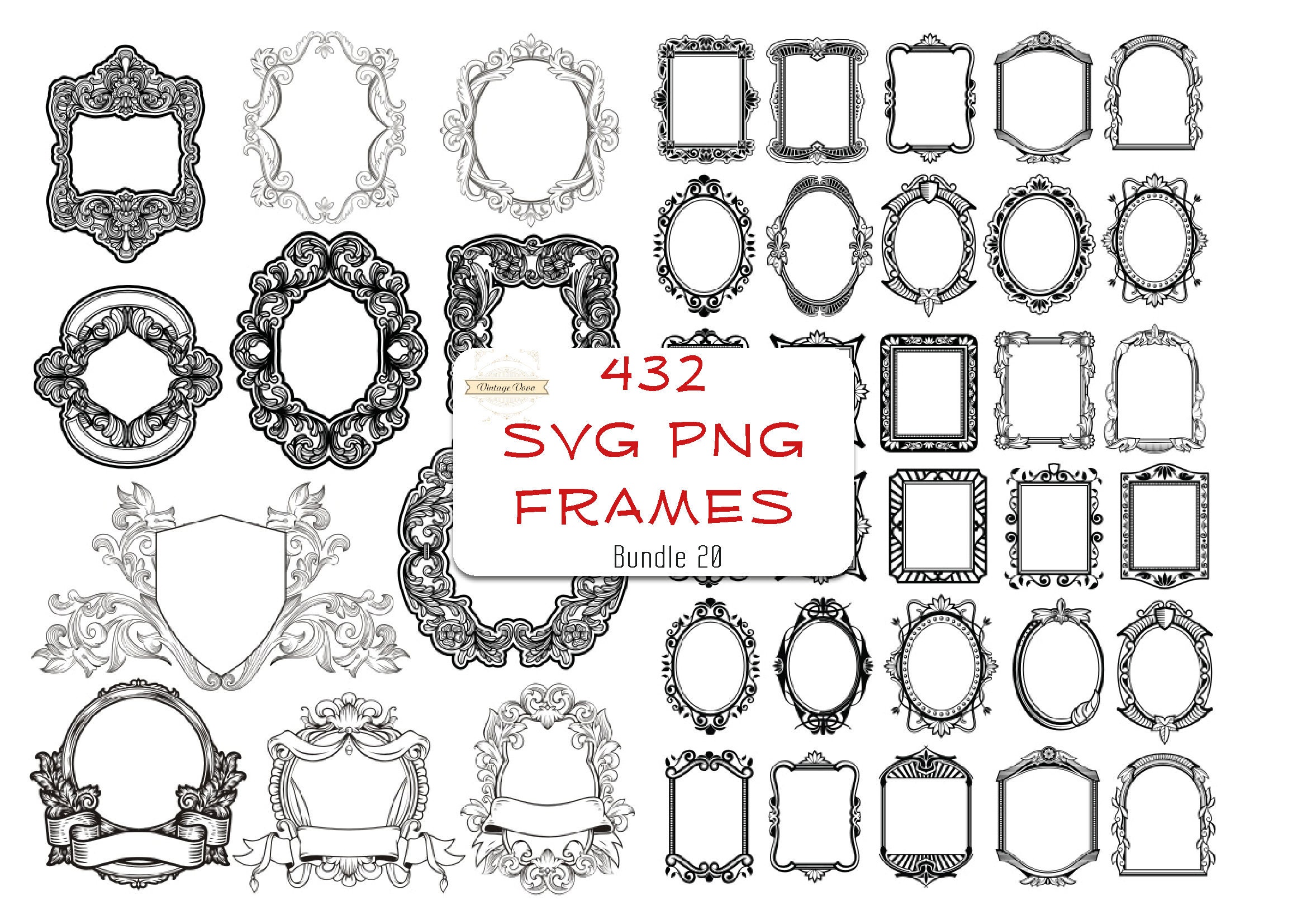 Victorian Frame Template